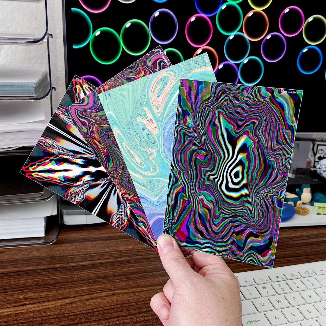 Psychedelic Art Prints Bundle - Trippy Art - Dopamine Decor - Acid Trip ...
