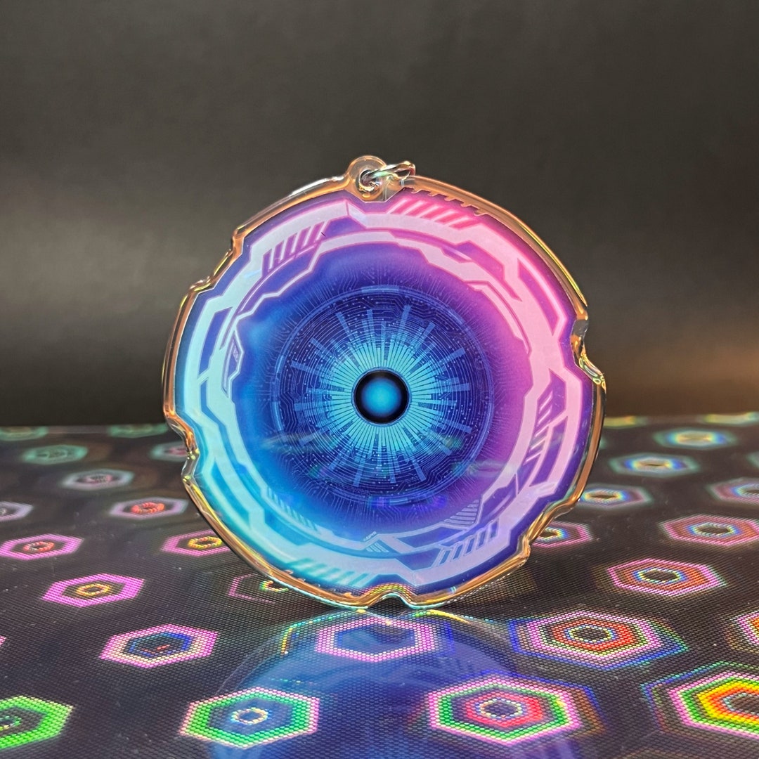 Cyber Eye Acrylic Keychain Cyberpunk Aesthetic Futuristic Cybercore ...