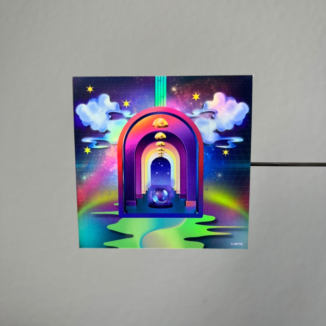 Dreamcore Fantasy Holographic Sticker - Etsy