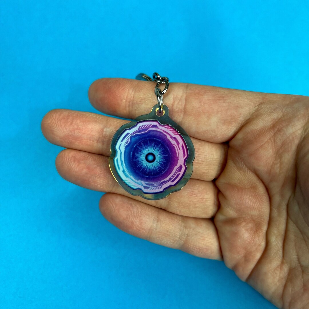 Mini Cyber Eye Acrylic Keychain Futuristic Cyberpunk Accessories Mini ...