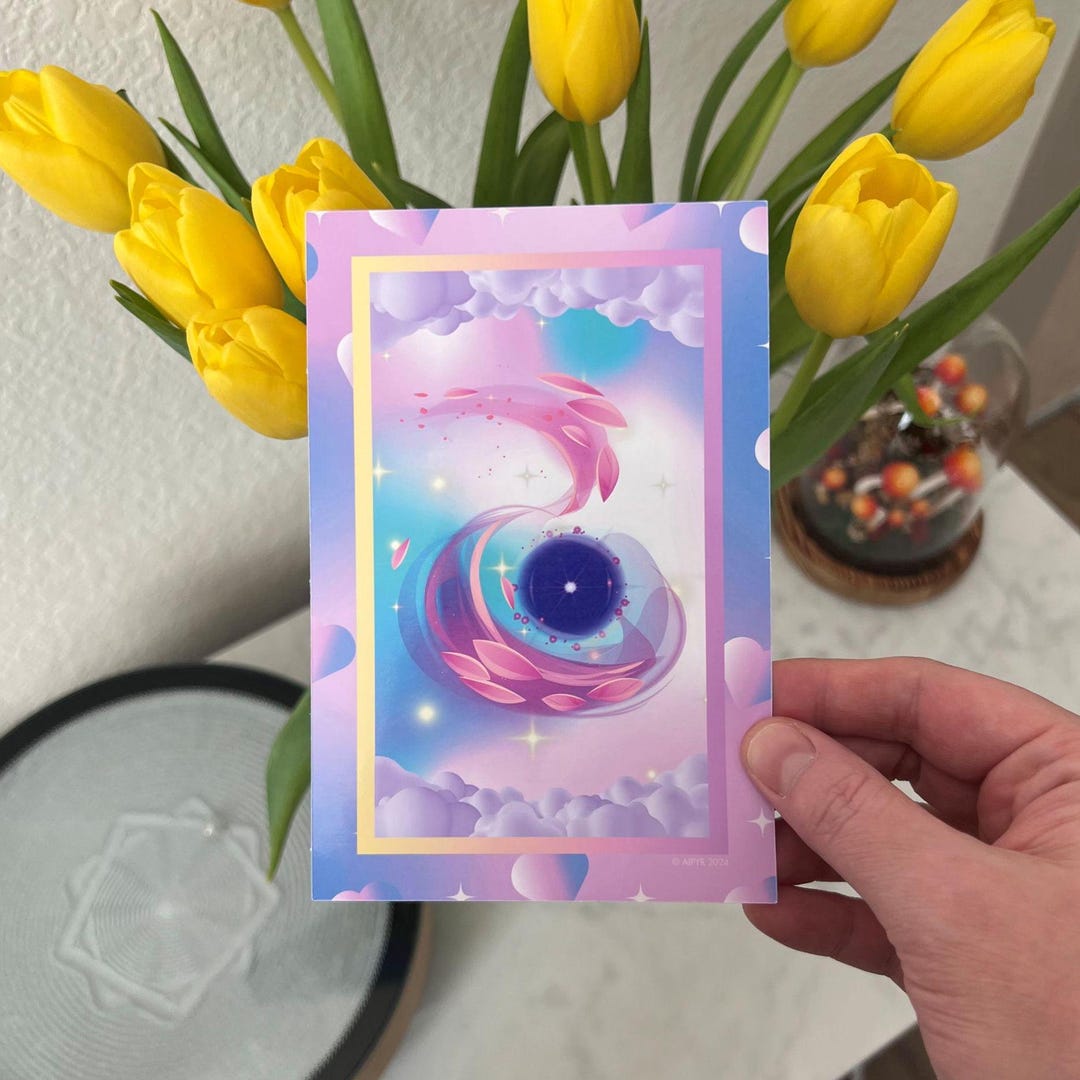 Ethereal Zephyr Mini Print - 4x6 Art Print - Pastel Aesthetic ...