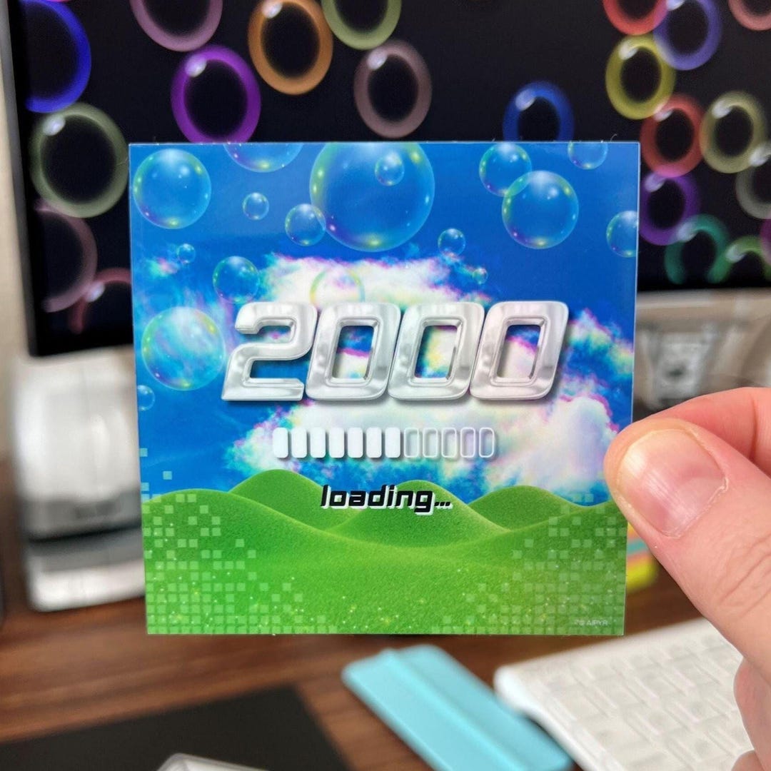 Y2K Retro Computer Sticker - 90s Sticker - Y2K Aesthetic - Frutiger ...