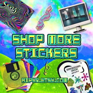 Trippin Out Psychedelic Sticker | Trippy Laptop Decal - Etsy