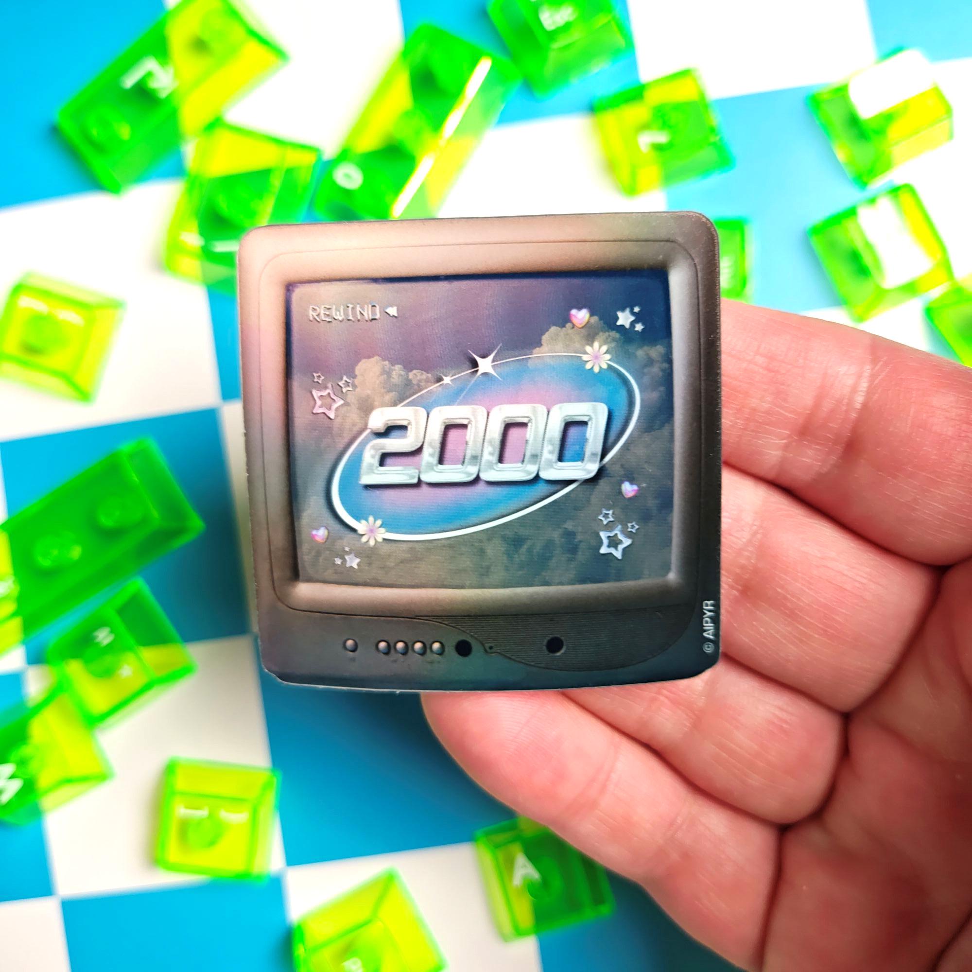 2000s Retro TV Sticker | Y2K Laptop Decal - Etsy
