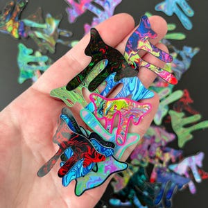 Mini Trippy Drips Sticker Pack 1.5 Inch Psychedelic Stickers Acid Art ...