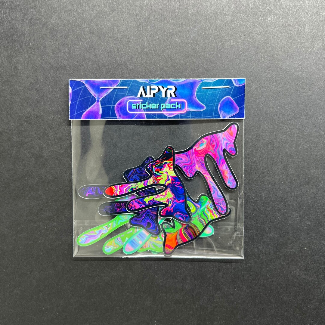 Small Trippy Drips Holographic Sticker Pack - Etsy