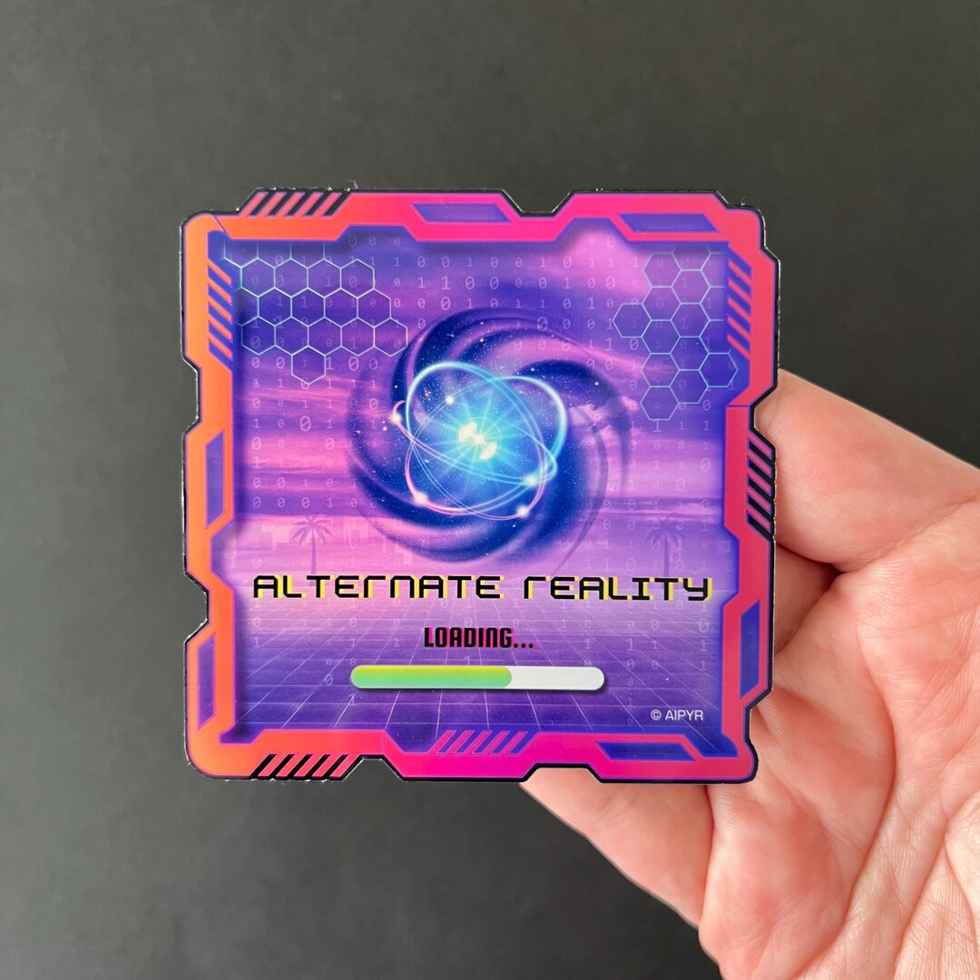 Alt Reality Cyberpunk Sticker Vaporwave Decals Synthwave Stickers Tech ...