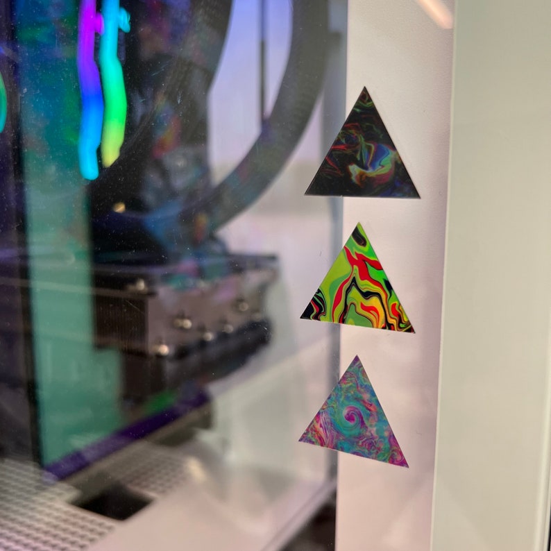 Mini Trippy Triangles Sticker Pack - Etsy