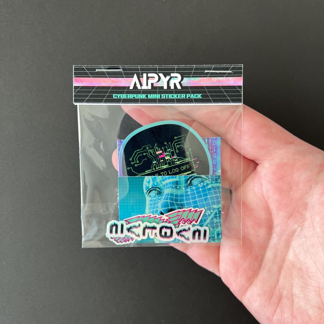 Cyberpunk Mini Sticker Pack 2 - Vaporwave Aesthetic - Retro Futuristic ...