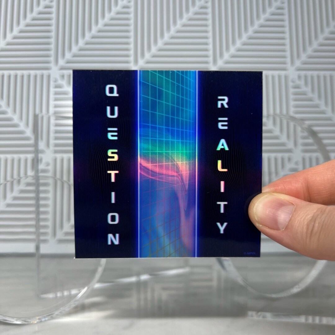 Question Reality Sticker Vaporwave Aesthetic Existential Stickers ...