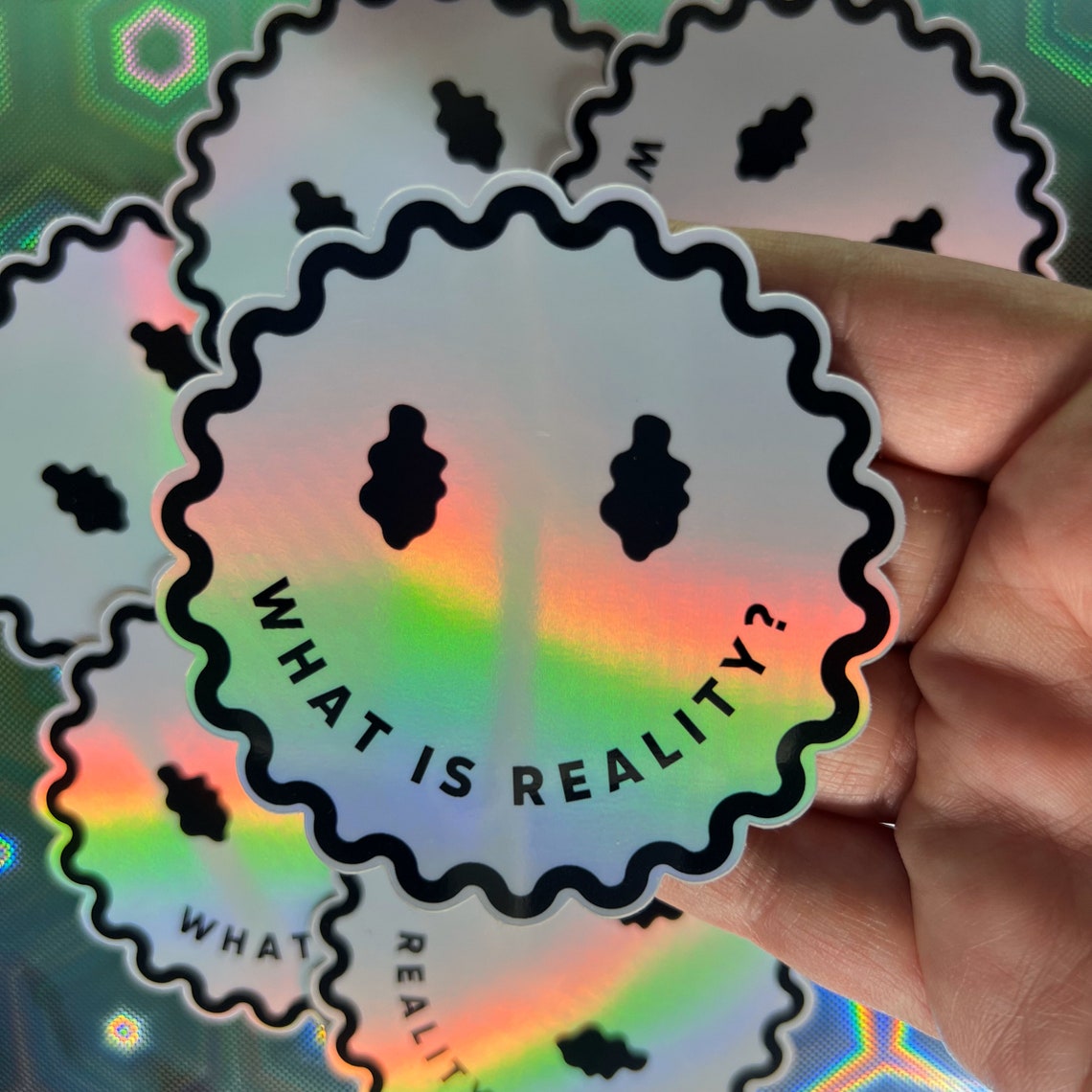 Holographic What is Reality Sticker 90s Vibes 2000s Nostalgia ...