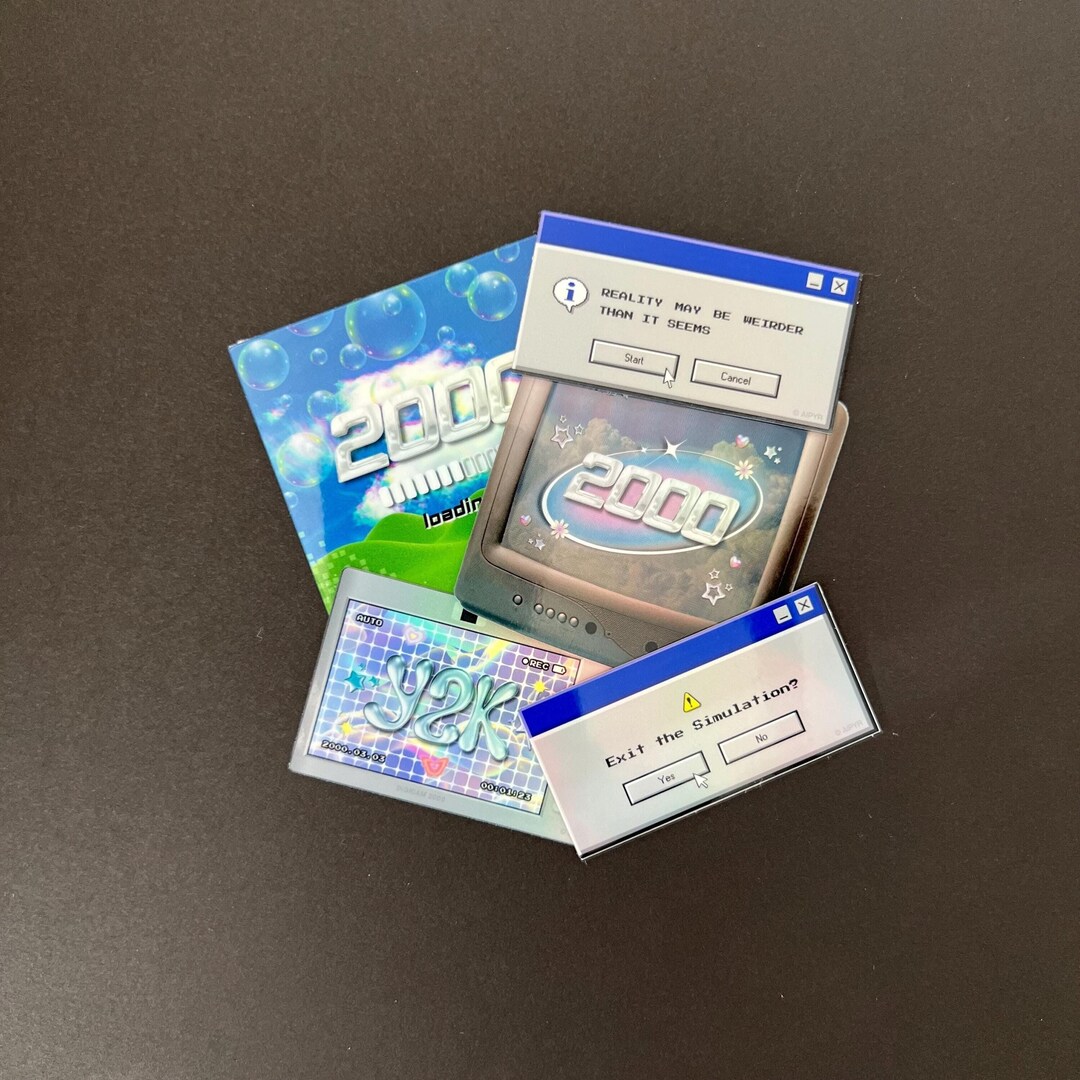 Mini Y2K Sticker Pack Webcore Sticker Set Retro Computer Stickers 90s ...