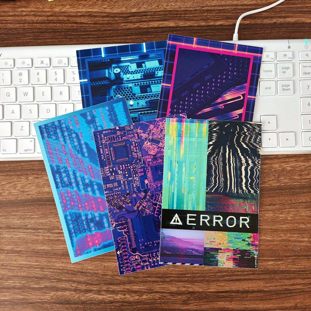Cyberpunk Mini Poster Set- Cyberpunk Art Prints - Set of Prints - Room ...