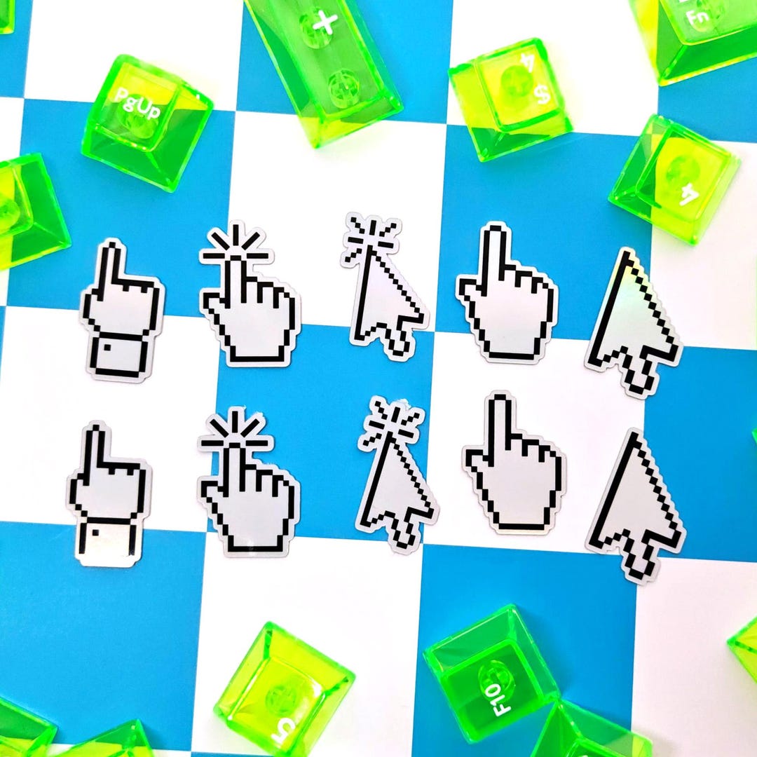 Computer Cursors Mini Sticker Pack | 1 Inch Deco Stickers - Etsy