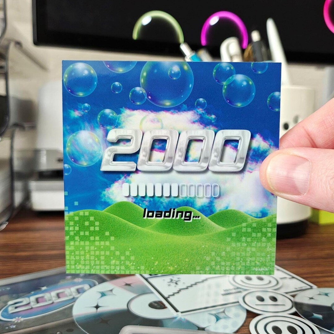 Y2K 2000s Webcore Holographic Sticker - Retro Y2K Stickers - 90s ...
