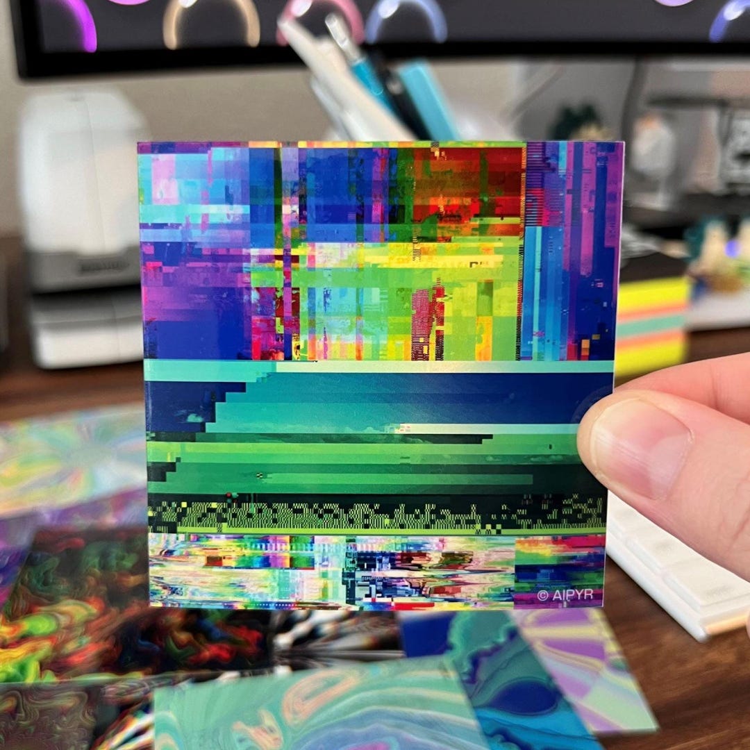Fatal Glitch Error Sticker - Holographic Sticker - Etsy