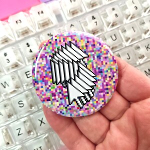 Pixel Art Glitch Cursor - Button / Magnet - 90s Retro Tech - Etsy