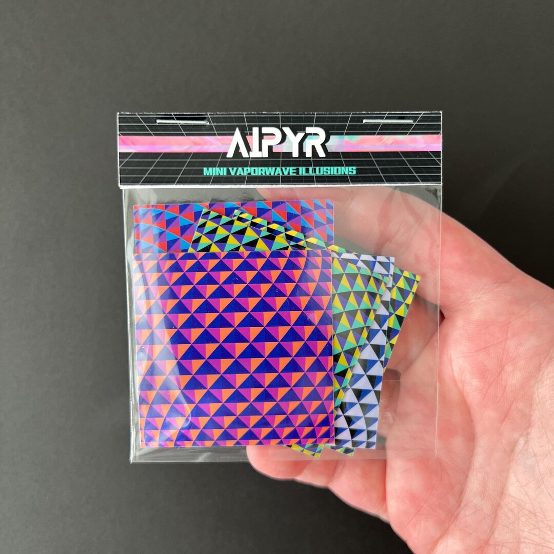 2 Inch Illusion Stickers Op Art Sticker Pack Psychedelic Sticker Set ...