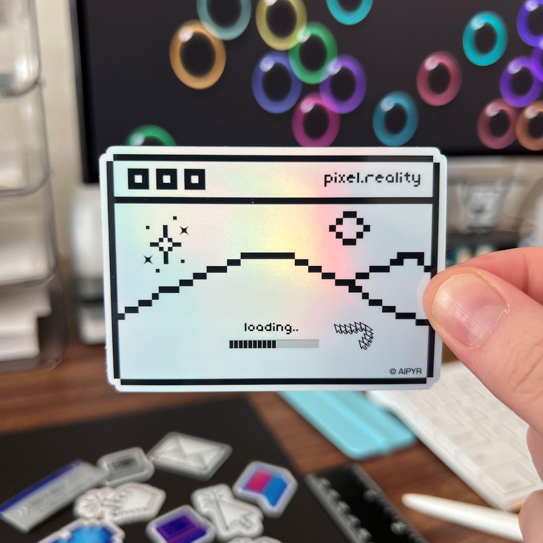 Webcore Pixel Art Sticker Retro Computer Sticker Y2K Aesthetic Sticker ...