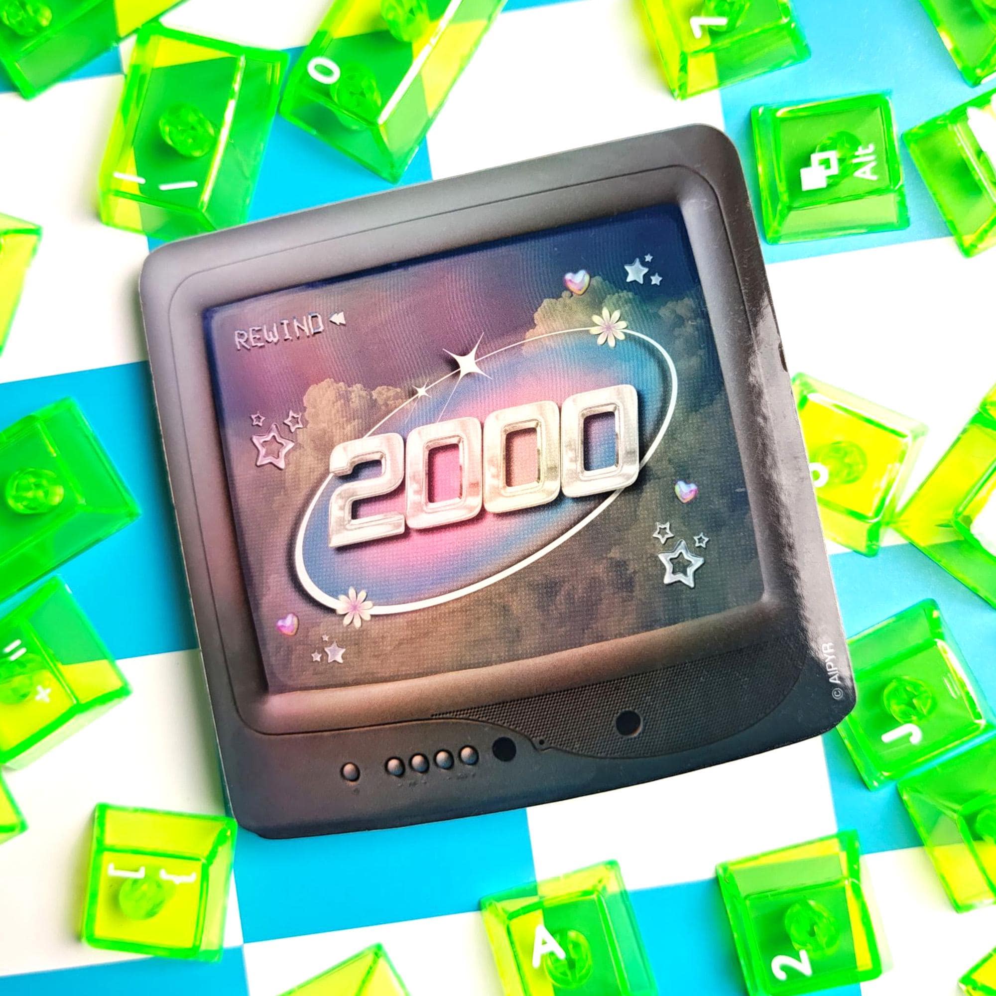 2000s Retro TV Sticker | Y2K Laptop Decal - Etsy