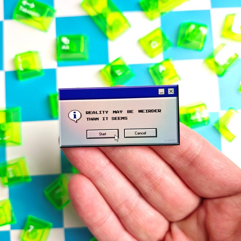 90s Reality Computer Pop up Sticker | Y2K Nostalgia, Webcore Stickers ...