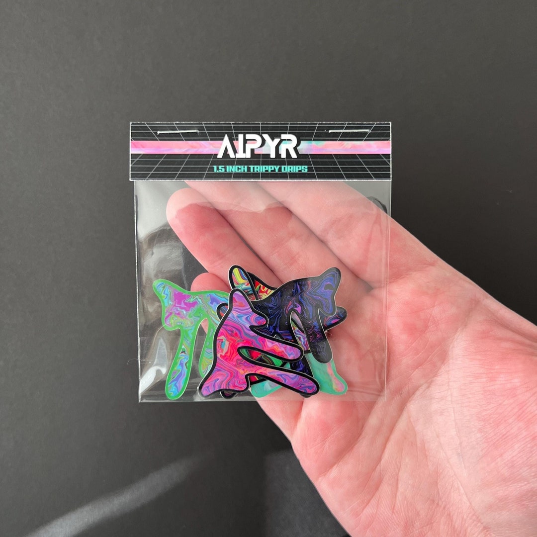 Mini Trippy Drips Sticker Pack 1.5 Inch Psychedelic Stickers Acid Art ...