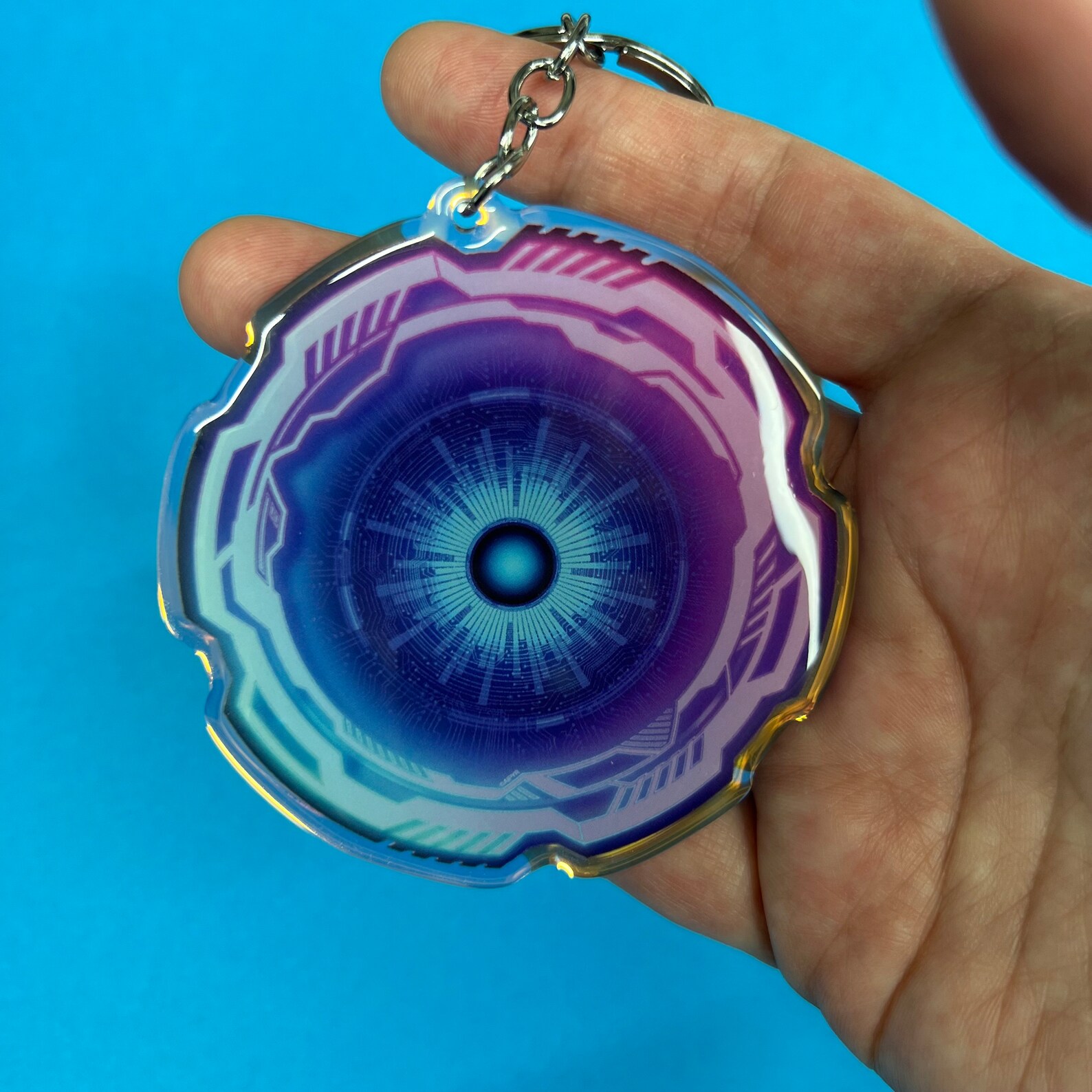 Cyber Eye Acrylic Keychain Cyberpunk Aesthetic Futuristic Cybercore ...