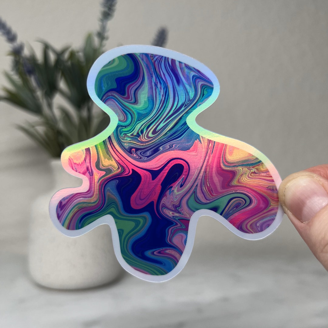 Neon Dreamz Holographic Blob Sticker - Etsy