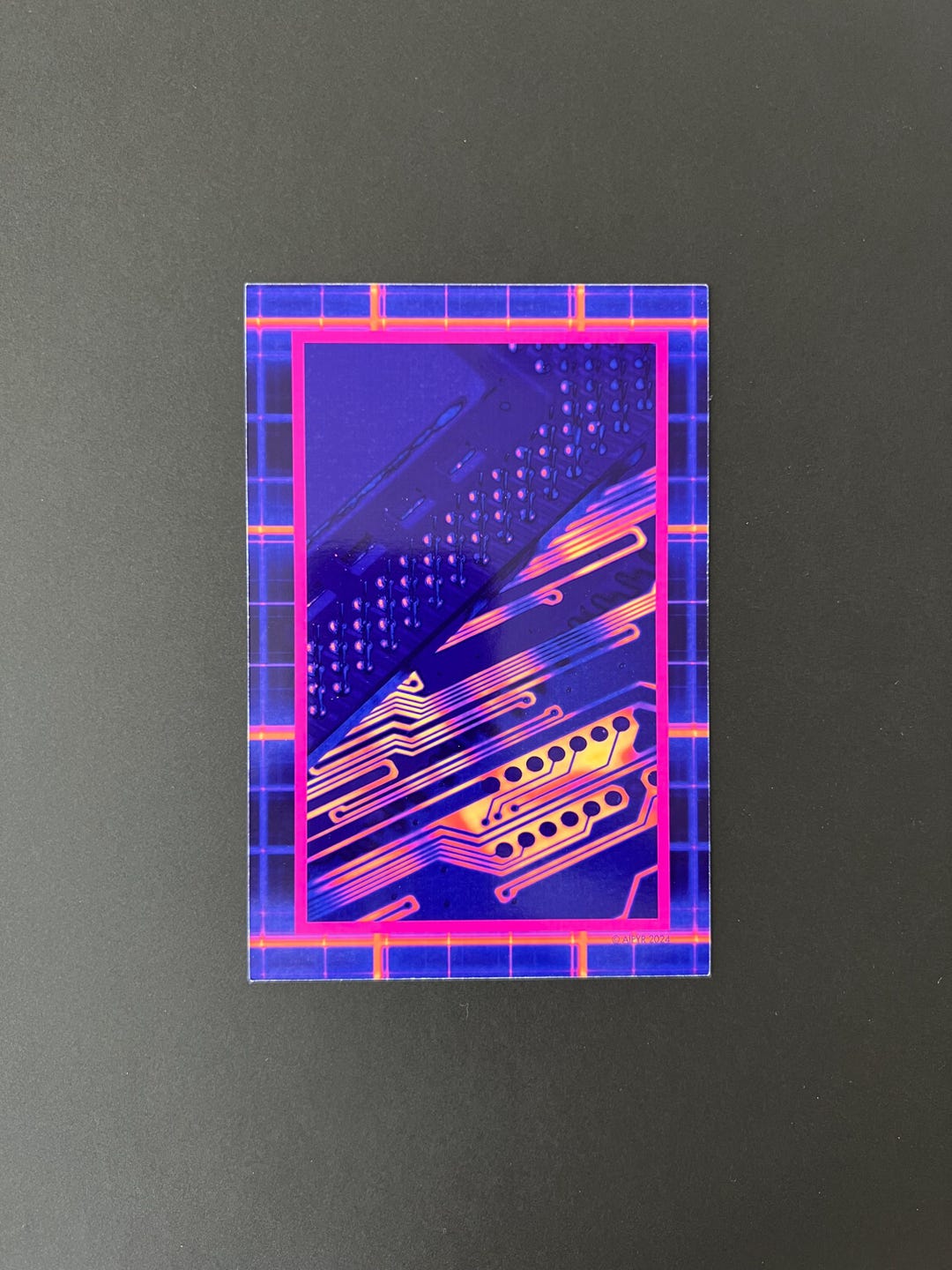 Vaporwave Tech Art Print 4x6 Tech Art Print Vaporwave Decor Futuristic ...