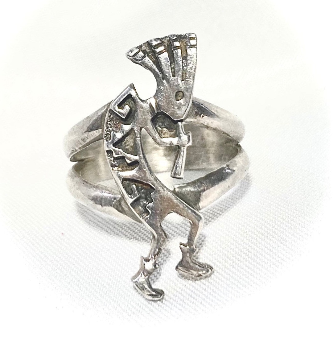 50% Off! Vintage Navajo Sterling Silver Kokopelli Ring, Size 6 ...