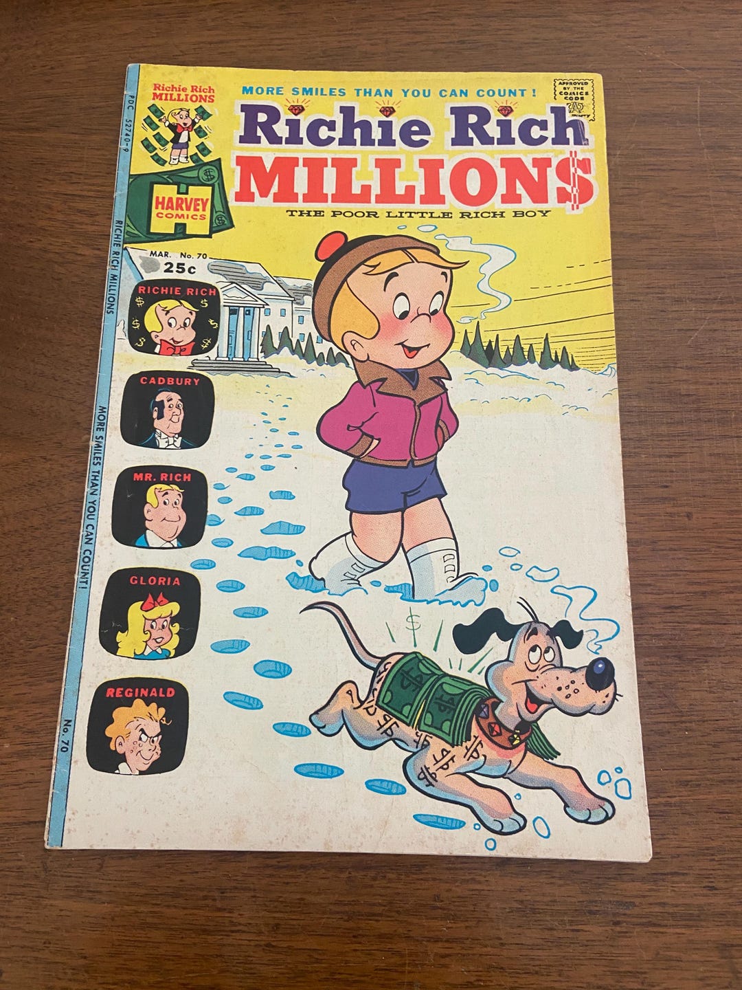 Vintage Collectible Comic Books; Richie Rich Millions Series #70 March ...