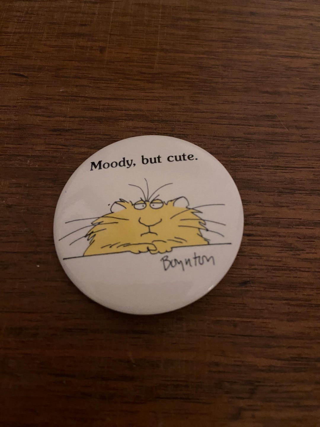 Vintage Collectible Pin Button: Sandra Boynton Cartoon Grouchy Cat ...