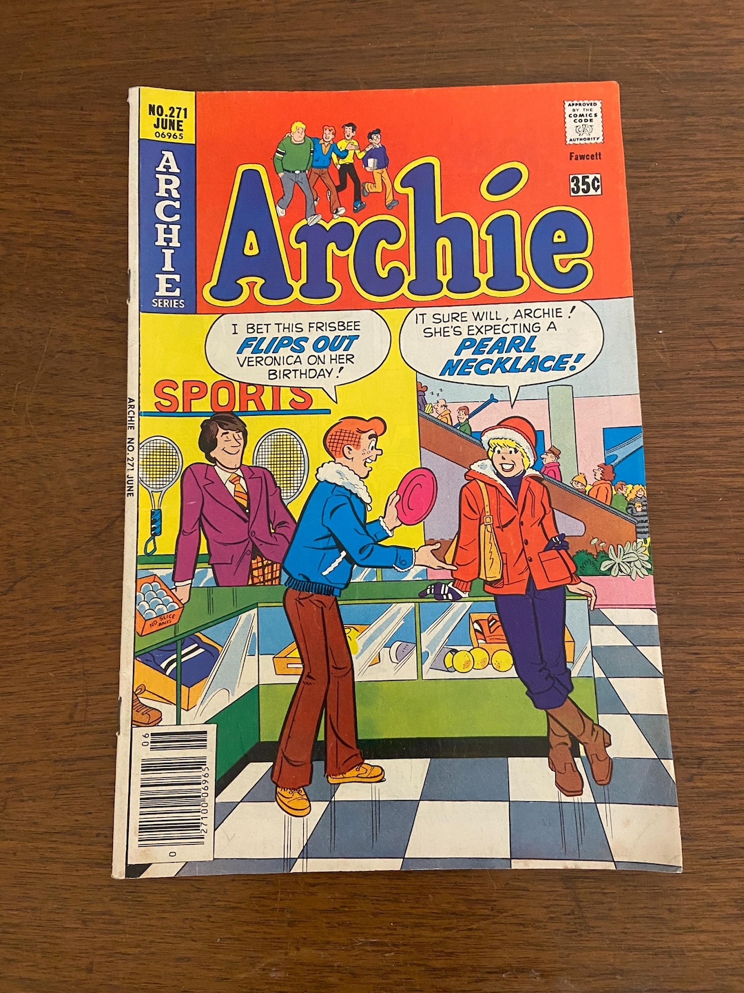 Vintage Collectible Comic Books; Archie (1943 Archie Comics) #271 - Etsy