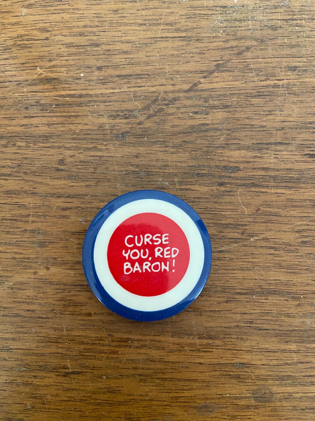 Vintage Collectible Pin Button: “curse You, Red Baron!” Peanuts, Snoopy ...