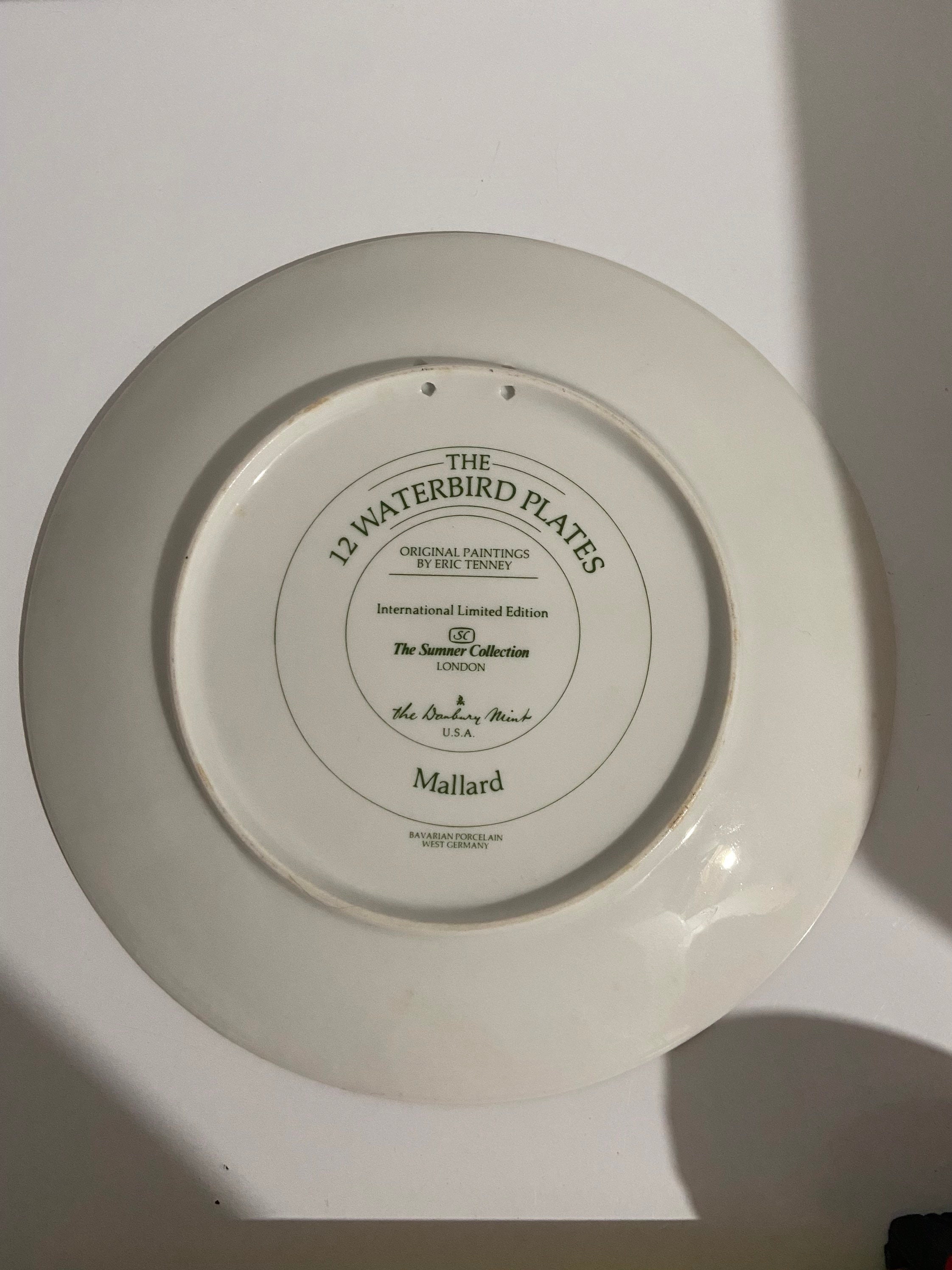 12 Waterbird Plates by Eric Tenney- Bavarian Porcelain West Germany ...