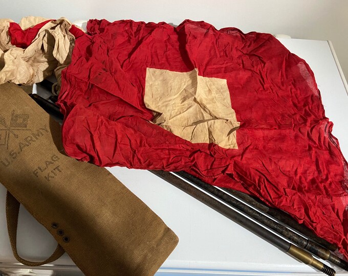 WWII U.S. Army Flag Kit Original With “wig-wag” Flags, RARE - Etsy