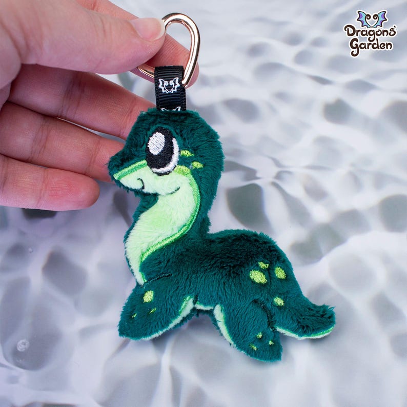 ITH Nessie Dino Charm | 4x4 in the Hoop Embroidery Machine Pattern ...