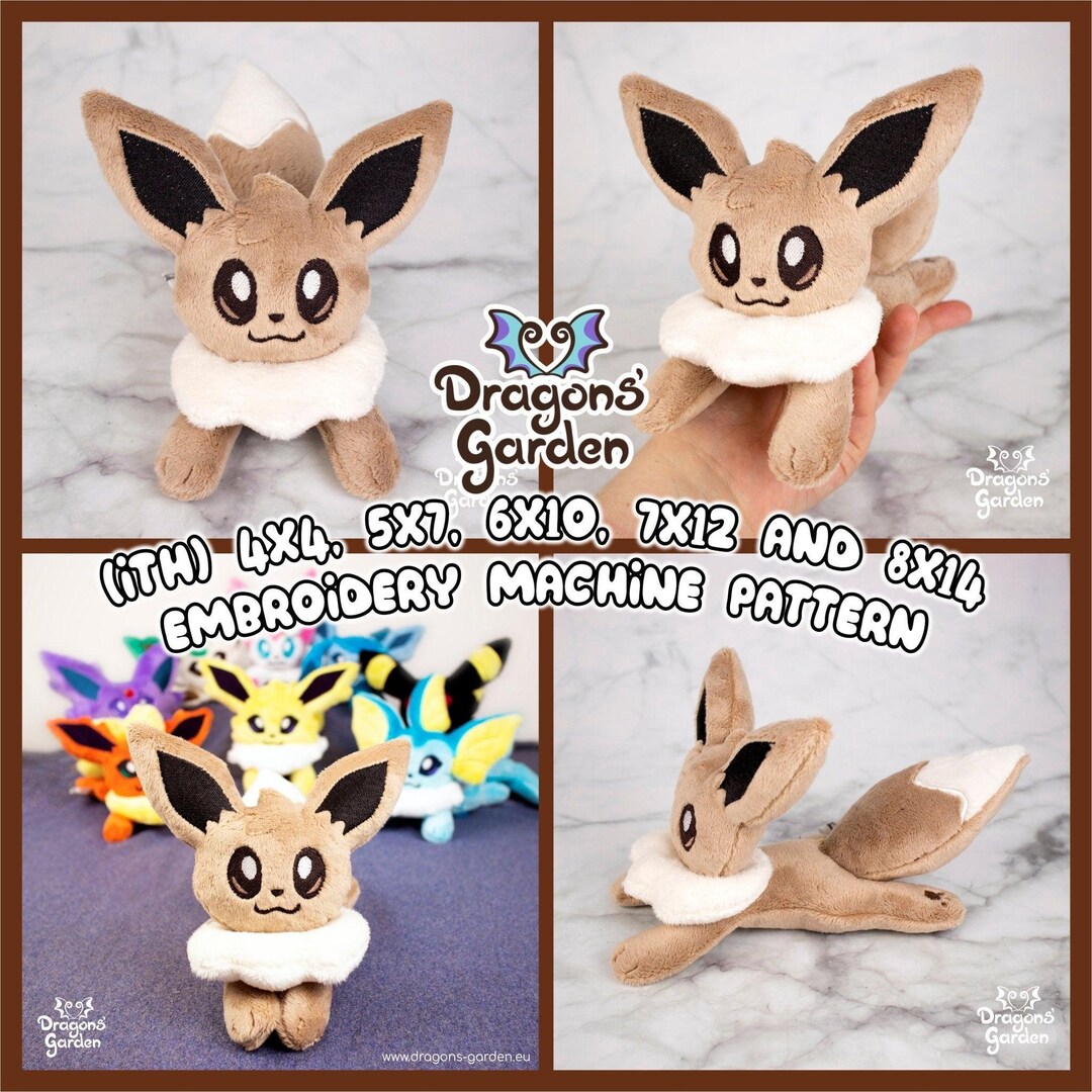ITH Eevee Eevelution | in the Hoop Pokemon Embroidery Pattern - Etsy