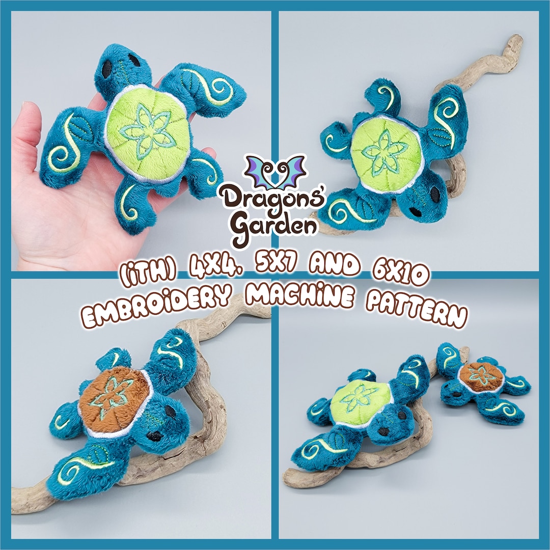 ITH Sea Flower Turtle Plushie | Turtles Plush Charm Keychain in the ...