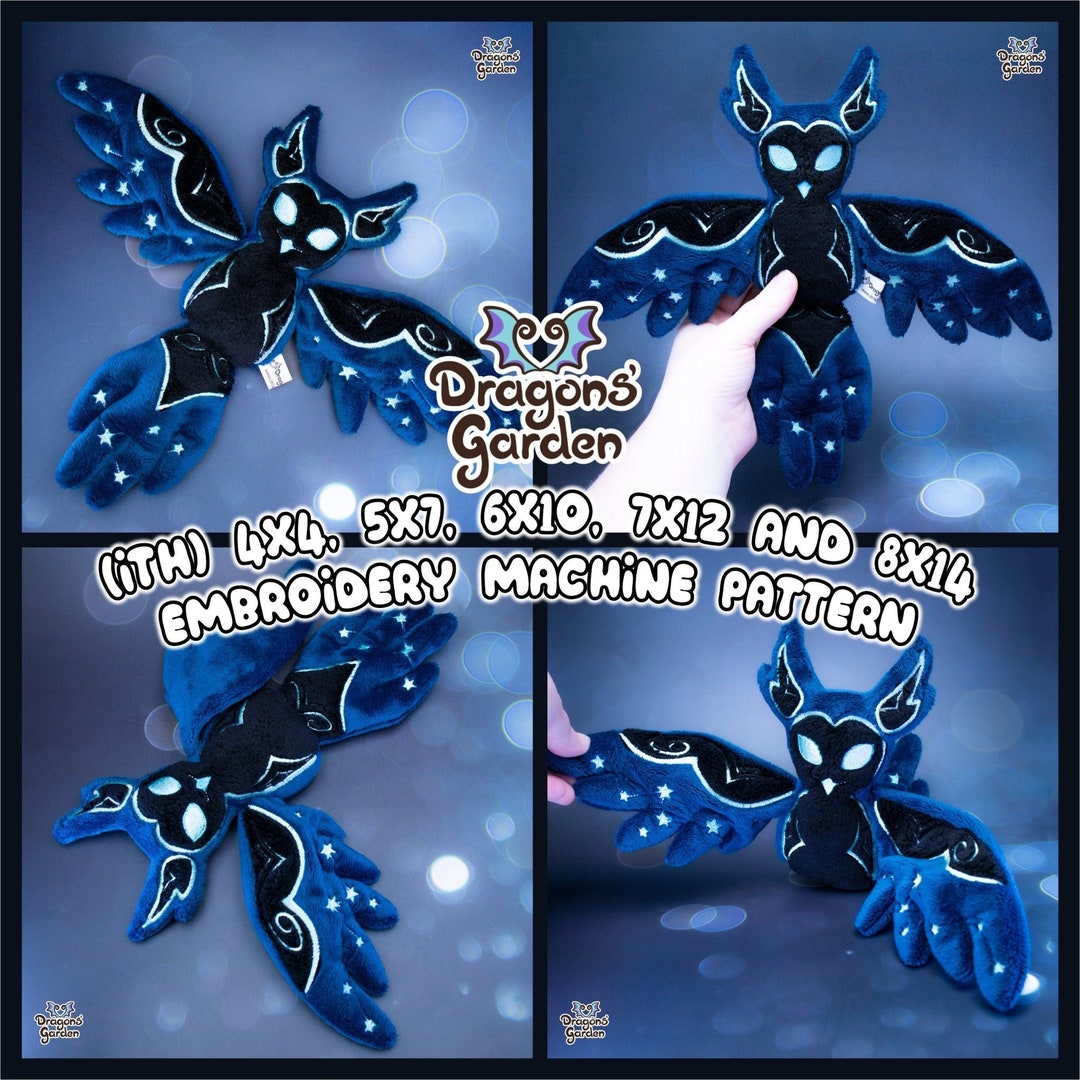 ITH Astral Owl Plush Pattern | 4x4, 5x7, 6x10, 7x12 and 8x14 in the ...