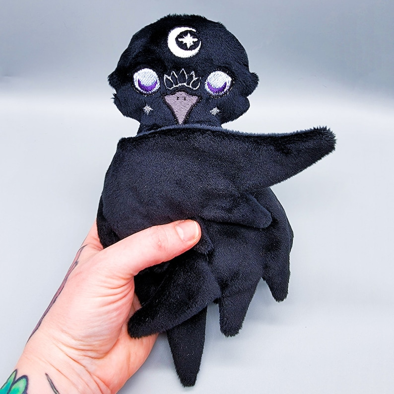 ITH Moonlight Raven Plush Embroidery Pattern | Adorable Raven Black ...