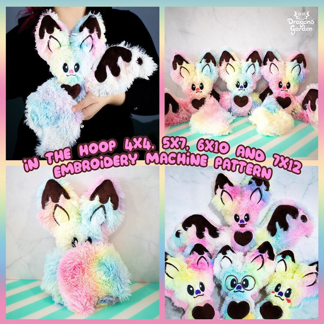 ITH Chocolate Bat | in the Hoop Cute Embroidery Pattern - Etsy