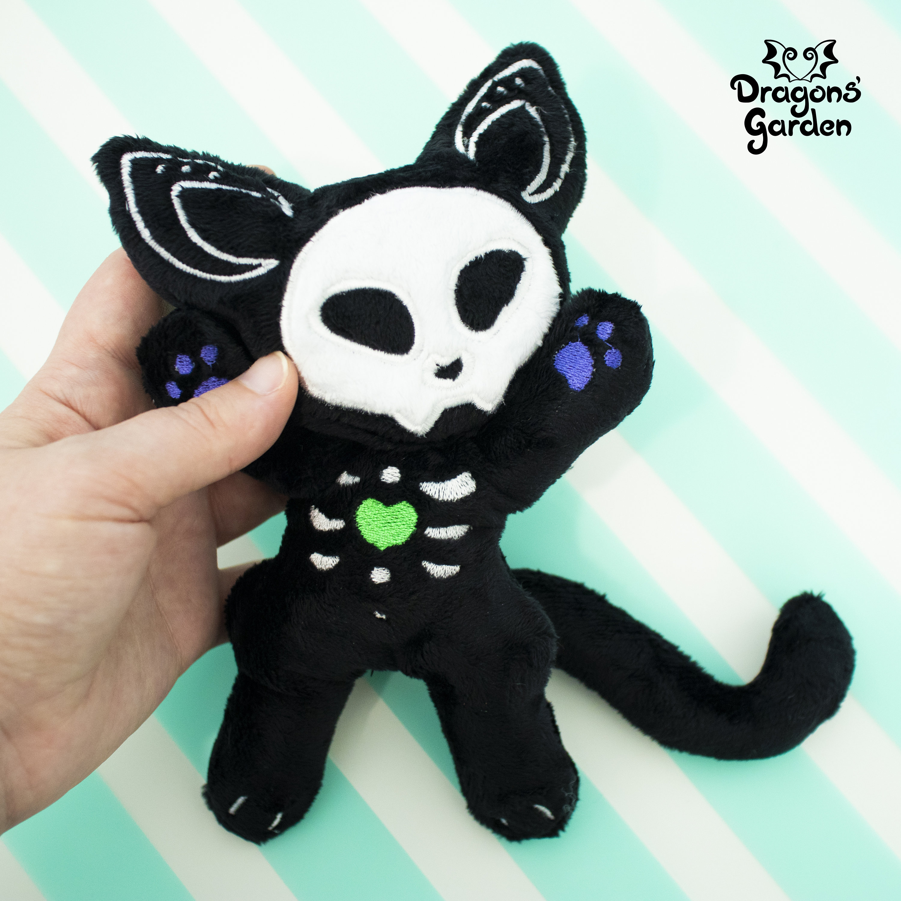ITH Spooky Skeleton Cat | Cat Halloween Plushie Pattern in the Hoop ...