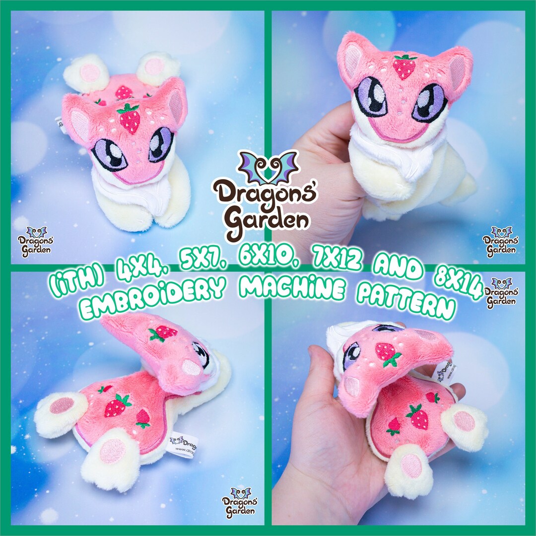 ITH Strawberry Mustelid Pocket Monster Plushie Pattern | Adorable ...