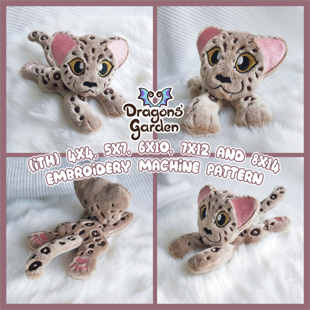 ITH Jaguar Cub | 4x4, 5x7, 6x10, 7x12 and 8x14 in the Hoop Embroidery ...