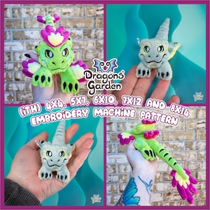 ITH Deinonychus Raptor Dinosaur Plush Embroidery Pattern | Adorable ...