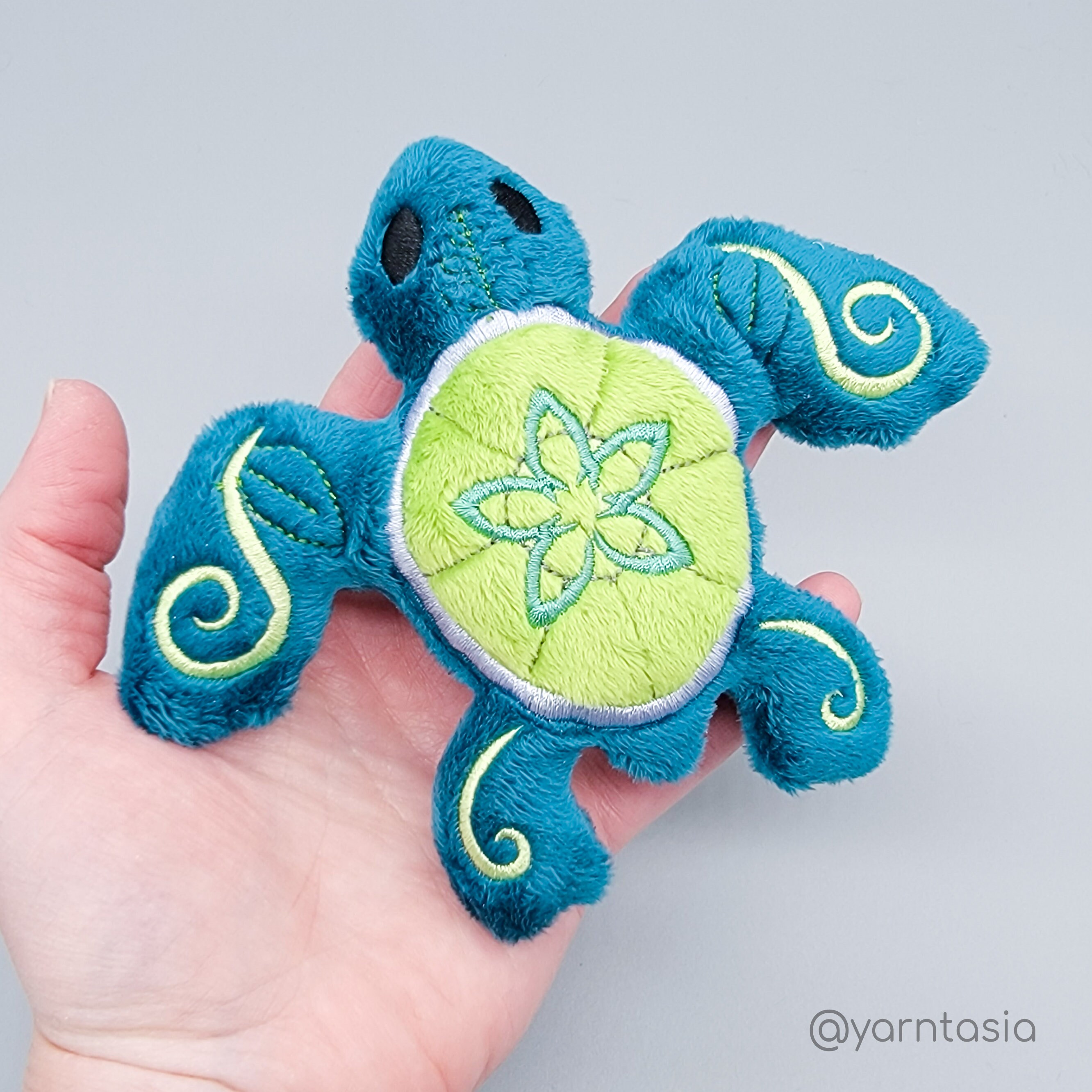 ITH Sea Flower Turtle Plushie | Turtles Plush Charm Keychain in the ...