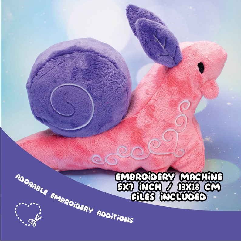 Garden Snail Sewing Pattern Plush Stuffed Animal Softie - Etsy