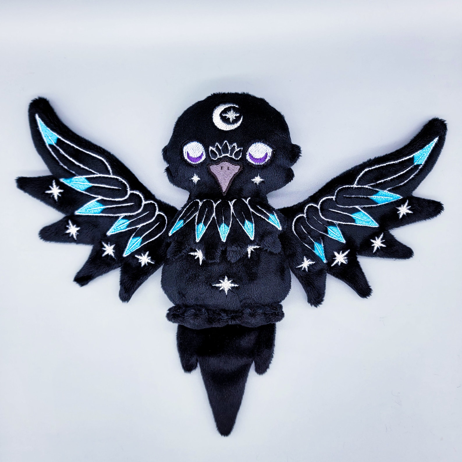 ITH Moonlight Raven Plush Embroidery Pattern | Adorable Raven Black ...
