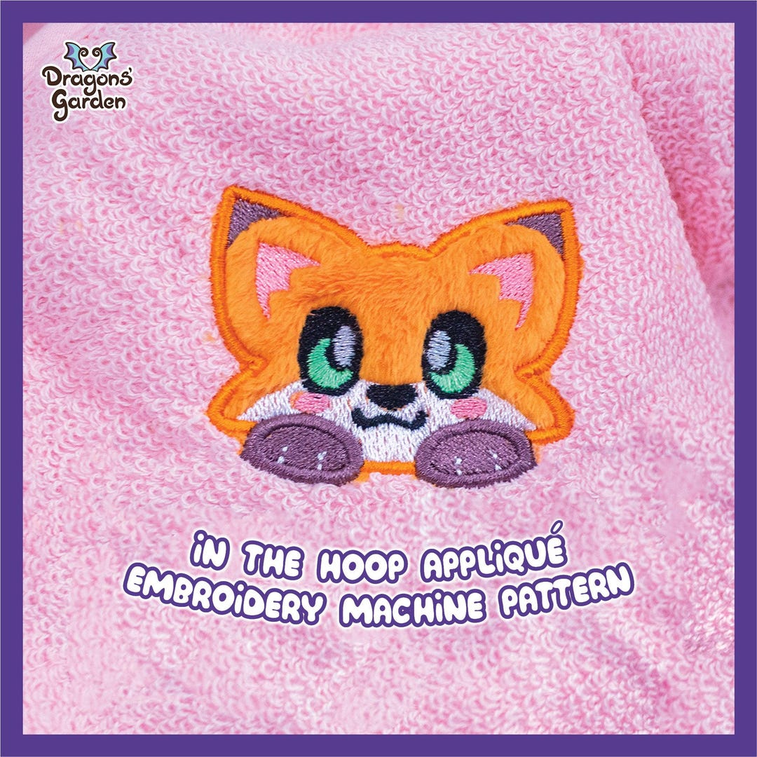 Fox Applique Pattern Design | in the Hoop Appliqué Embroidery Machine ...